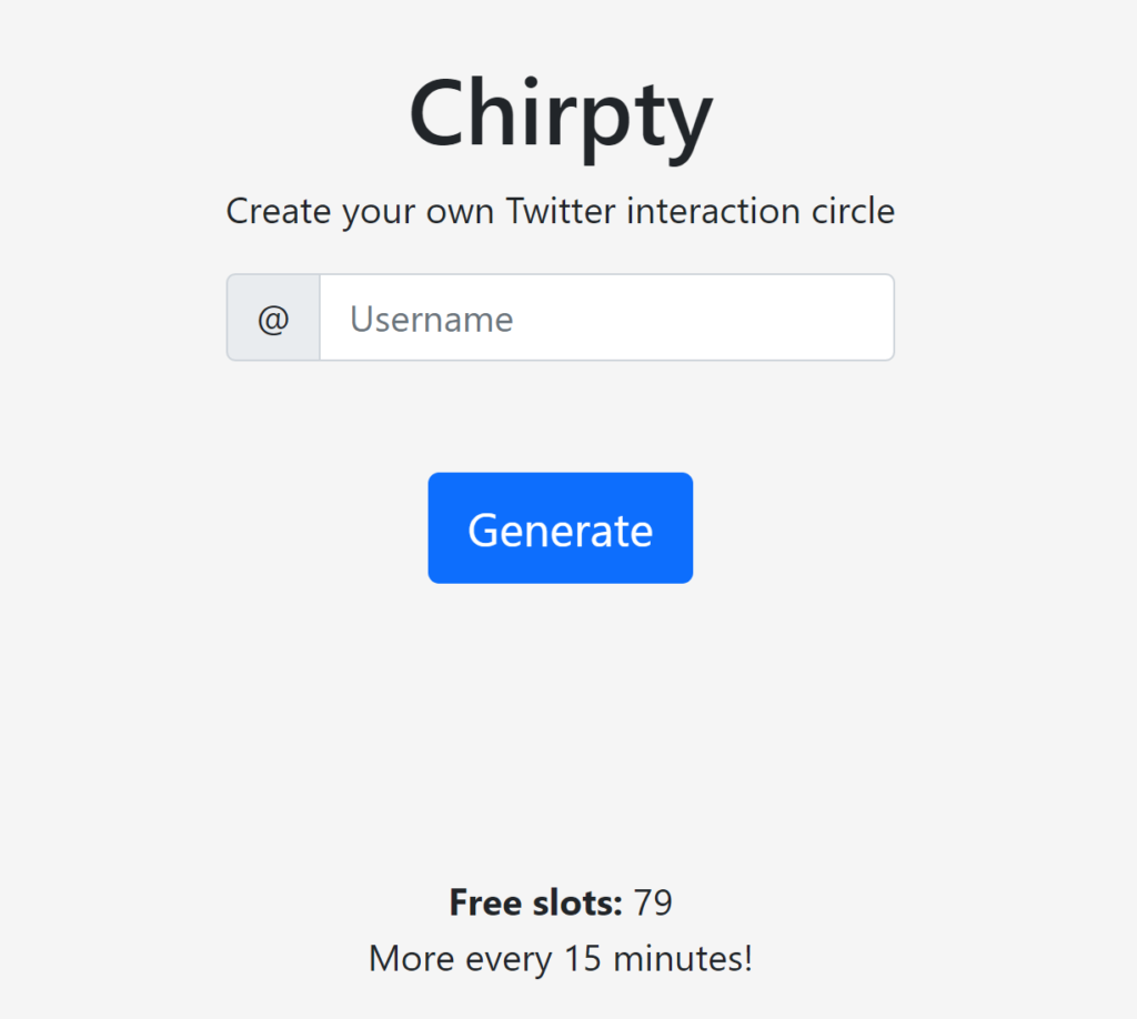 Chirpty Twitter: How to Find Your Twitter Interaction Circle?