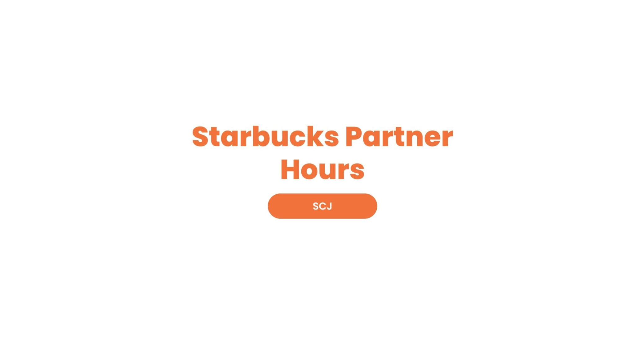 Starbucks Partner Hours App: A Detailed Guide - SCJ